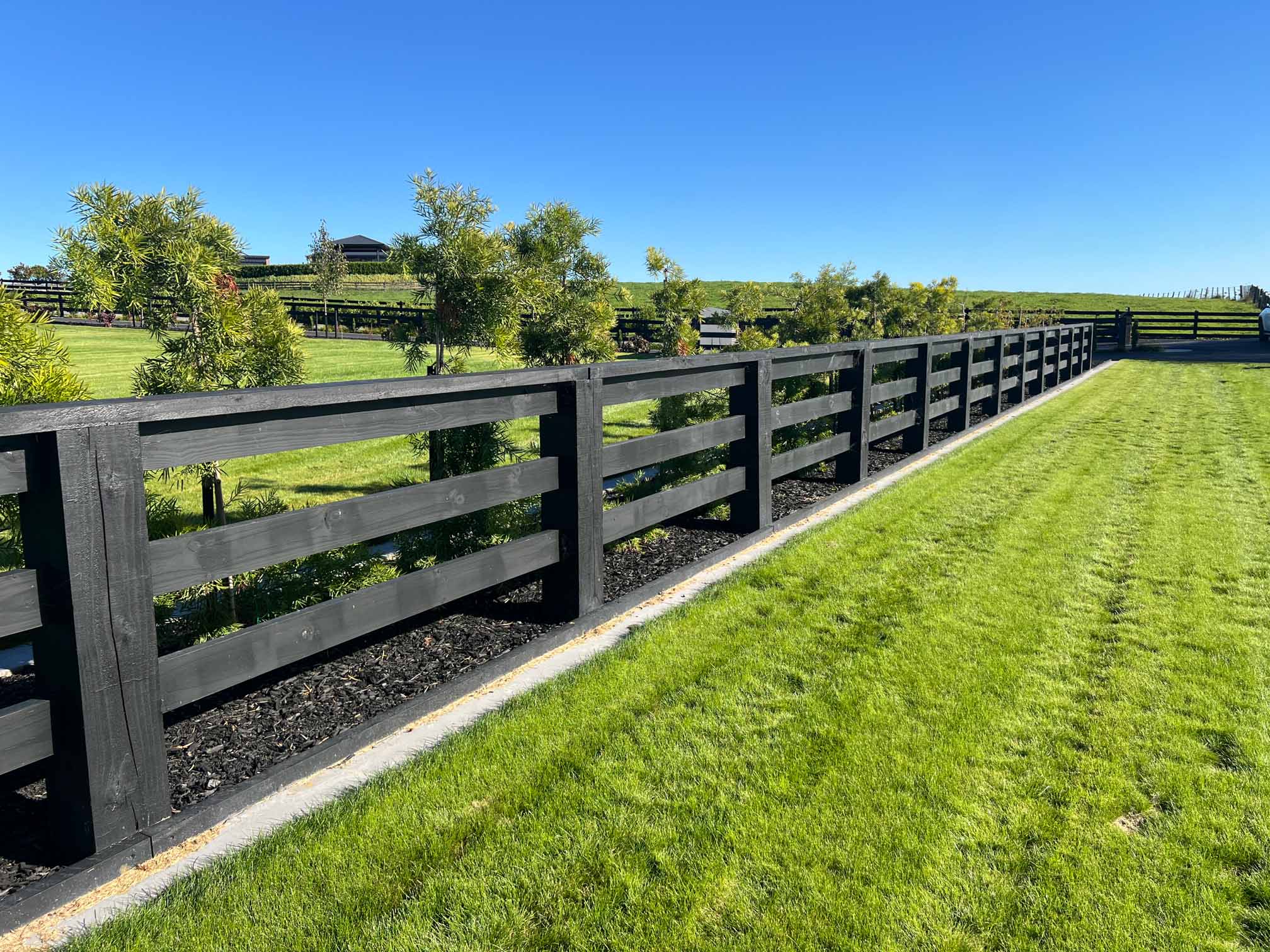 Interlock Fencing for Horsham Downs - Beams & Timber