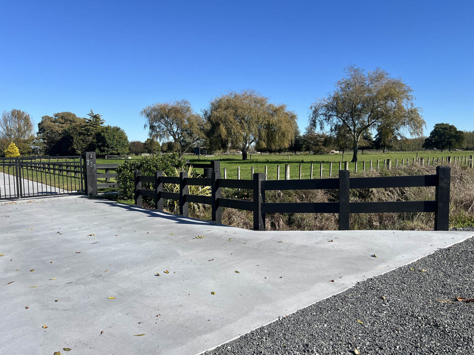 Feature Timber Fence in Hamilton - Beams and Timber
